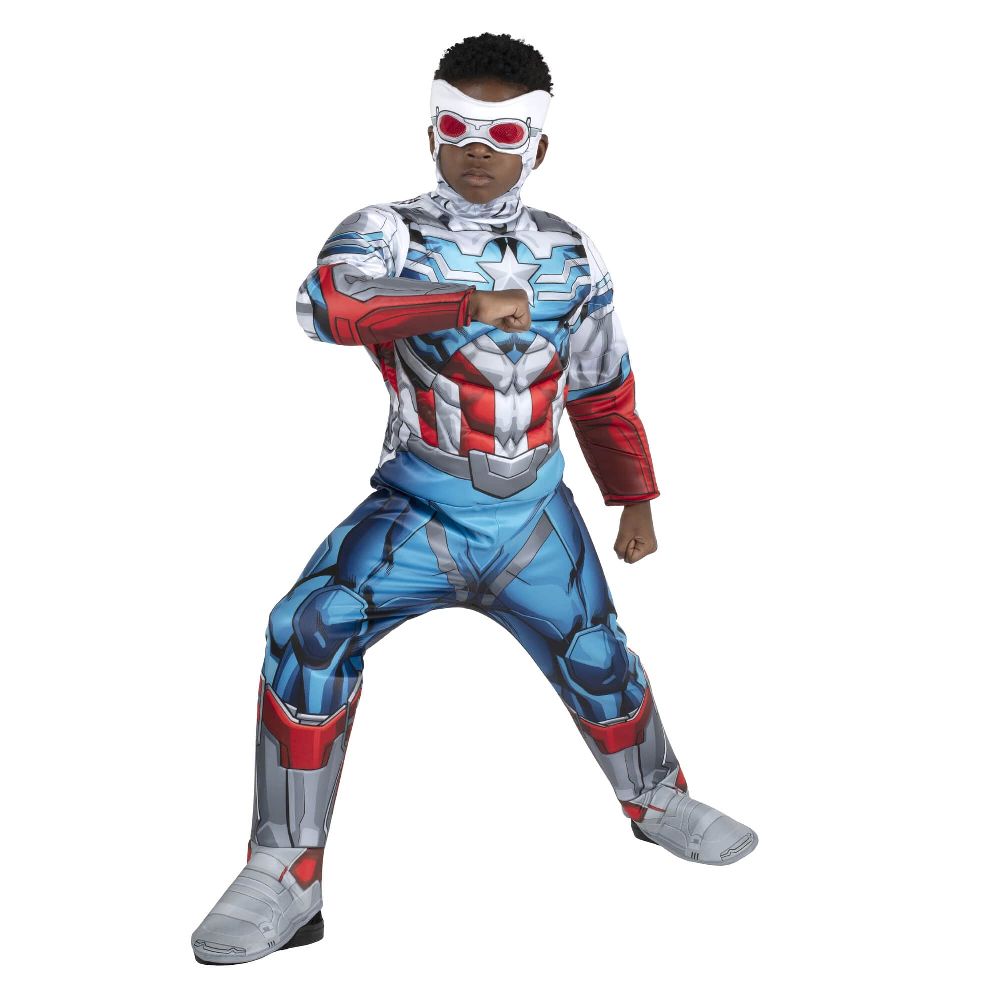 Captain America Sam Wilson Deluxe Costume Child Small - Canuck ...